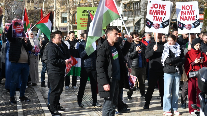 Protesters in Tirana demonstrate against Albanian prime minister’s ...